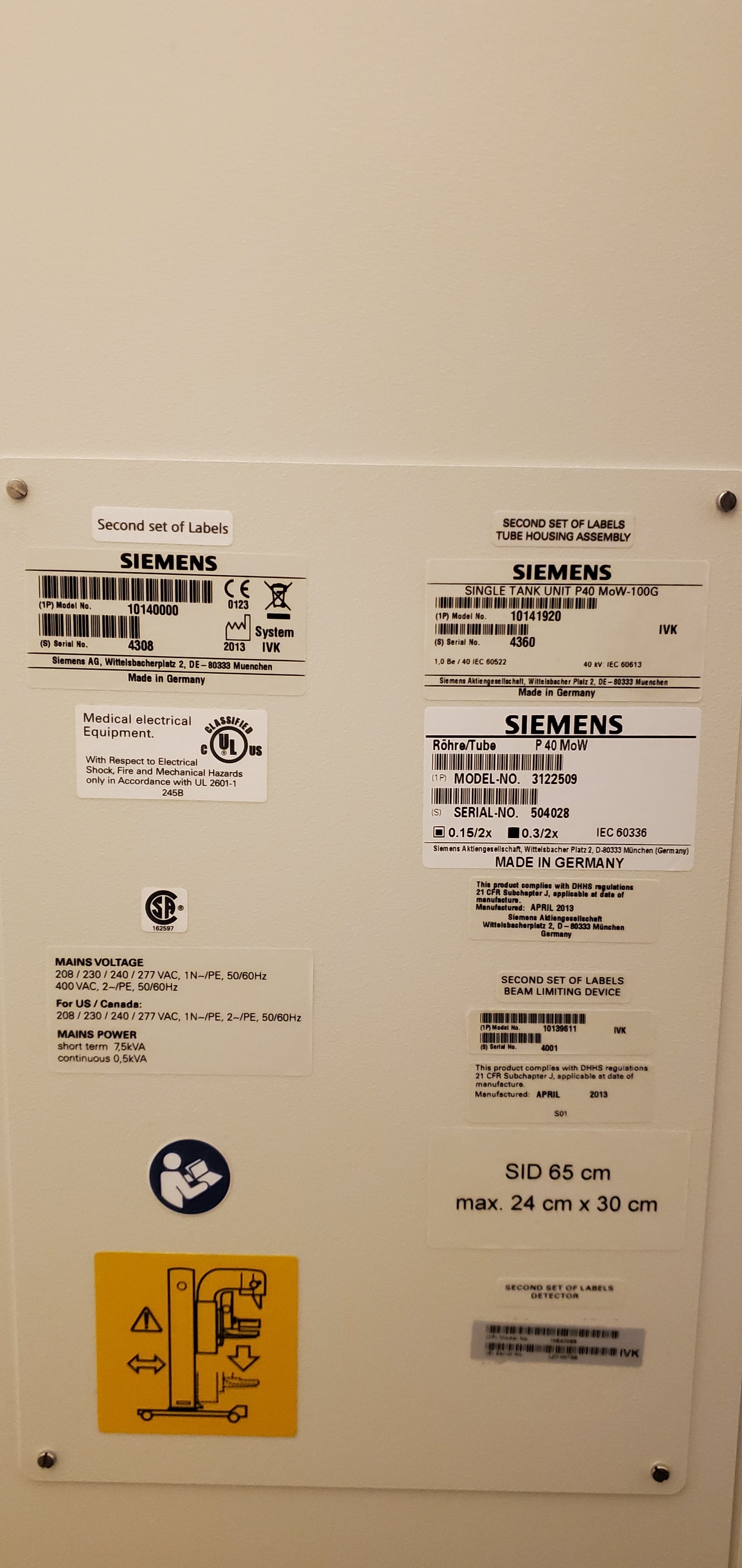 Siemens Inspiration 2D Mammography unit - 2013 – inCAV Medical And ...