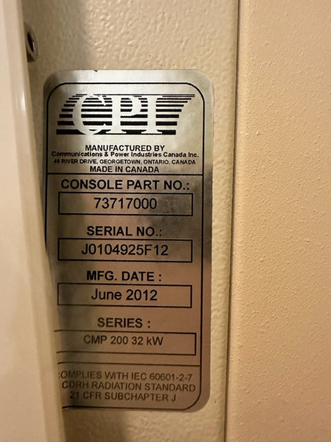 2012 CPI CONSOLE - FISHER RAD-ROOM - Floor Stand – inCAV Medical And ...